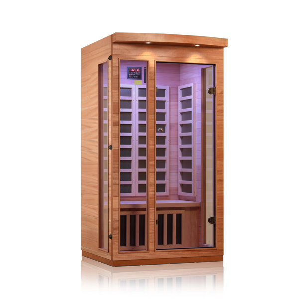 royal saunas hongyuan Hongyuan 1 Single Person Indoor Bluetooth Low EMF FAR Infrared Sauna In ...